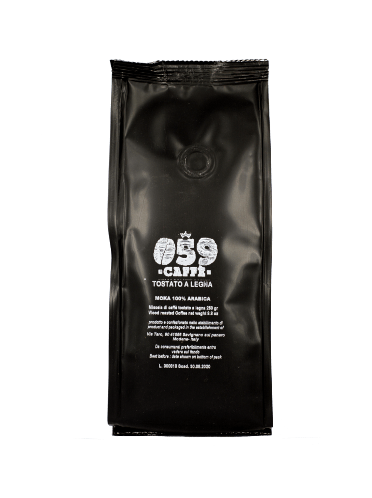 Sacchetto caffè tostato a legna macinato 100% Arabica Moka | Krimon
